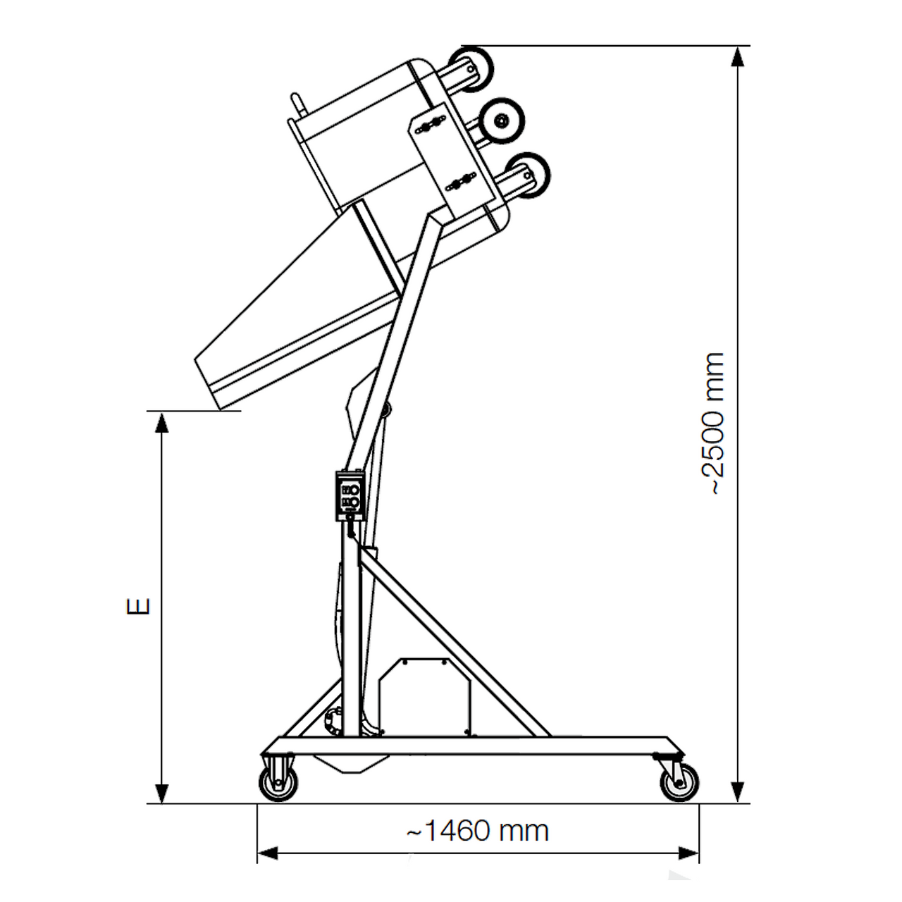 Mobile Bin Lifter - Mitchell Engineering Food Equipment