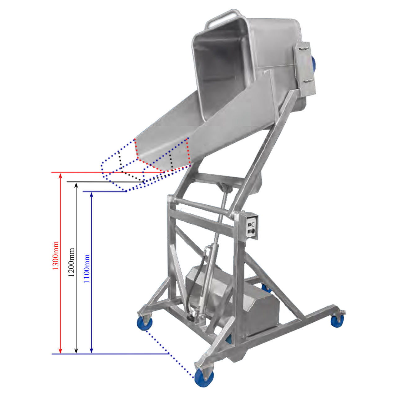 Mobile Bin Lifter - Mitchell Engineering Food Equipment