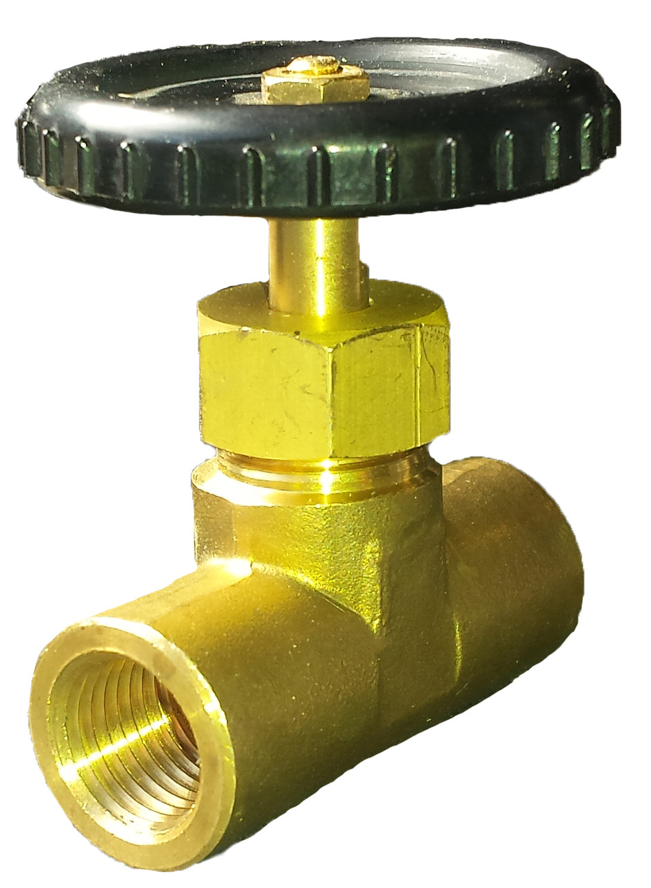 Steam Needle valve 1/4" brass sterilizer input control - Mitchell ...