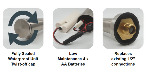 Sensor Tap - All-in-one - Wall Mounted - Stainless Steel - Mitchell ...