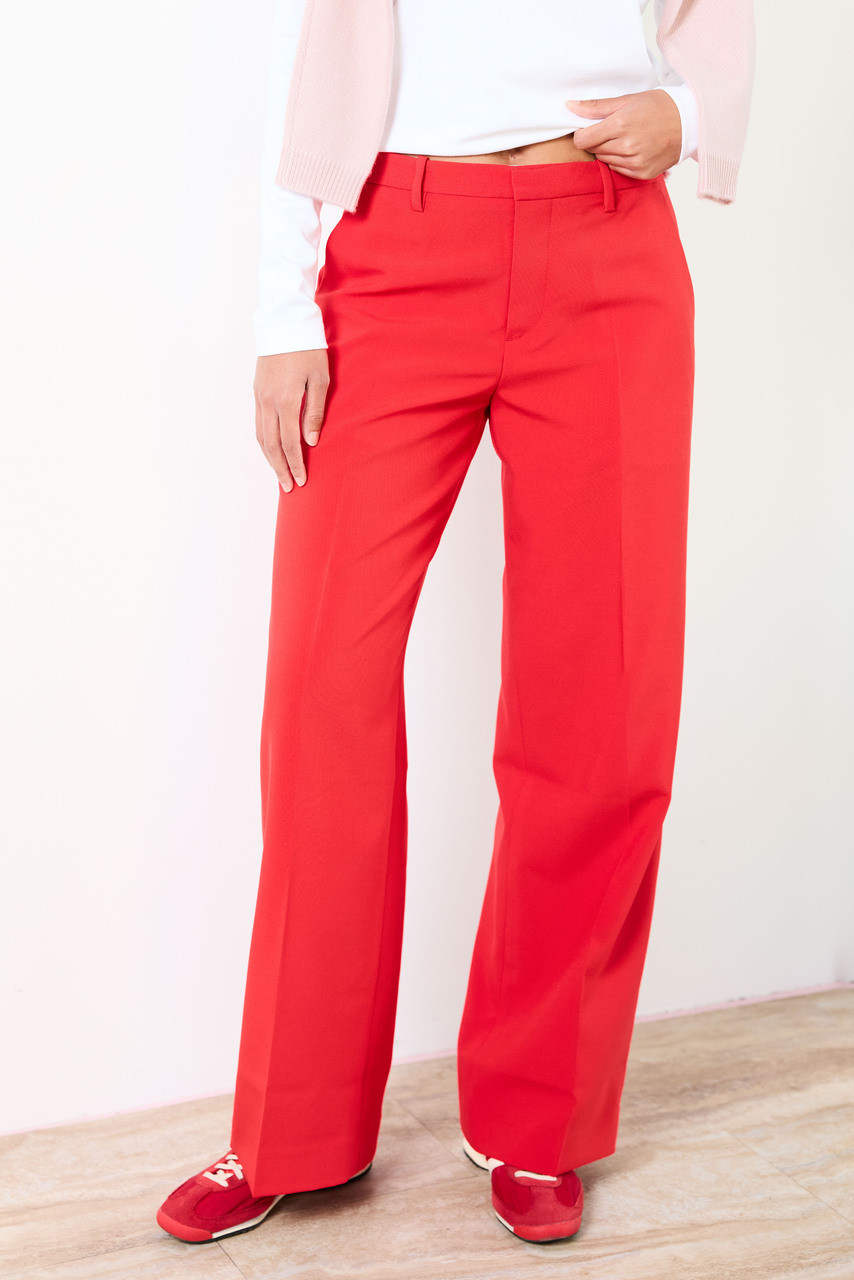 Sandy Liang Glass Pants - Red - LE POINT