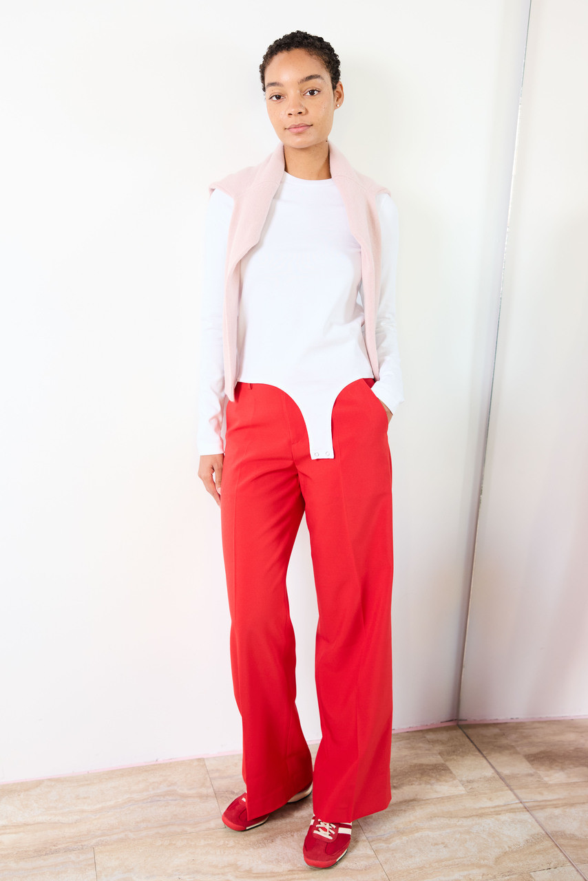 Sandy Liang Glass Pants - Red - LE POINT