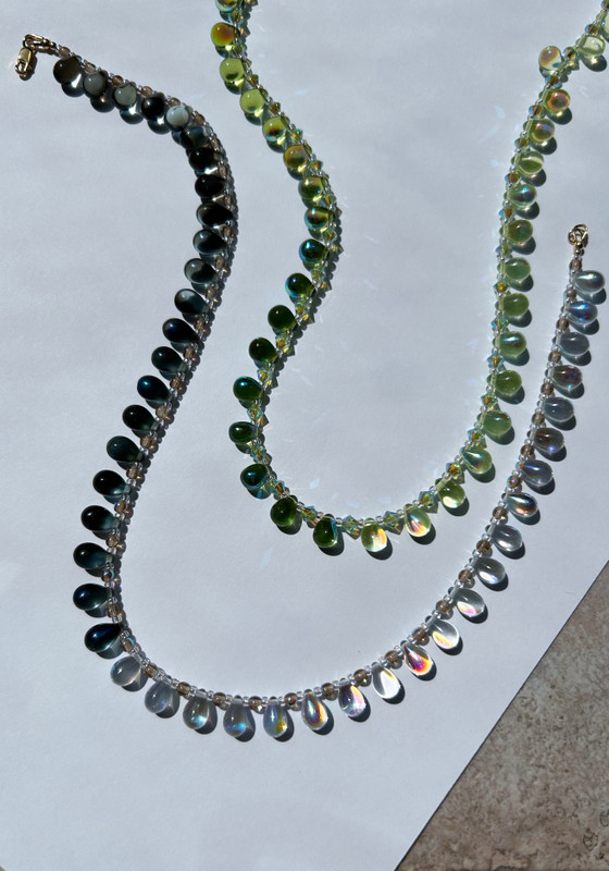 Isshi Raindrop Necklace - Seaweed - LE POINT