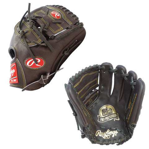 CUSTOM RAWLINGS PRO PREFERRED PROS206-9 - MOCHA - 12" BASEBALL GLOVE ...