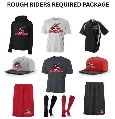 ROUGH RIDERS REQUIRED PACKAGE - San Diego Baseball Supply - Charlie Rose