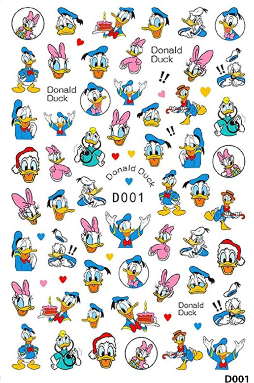 D001 - Animated Cartoon Sticker - US Nail Supply LLC