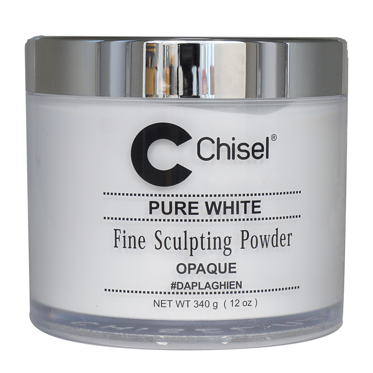 Chisel Fine Sculpting Powder 12 oz - Pure White - US Nail Supply LLC