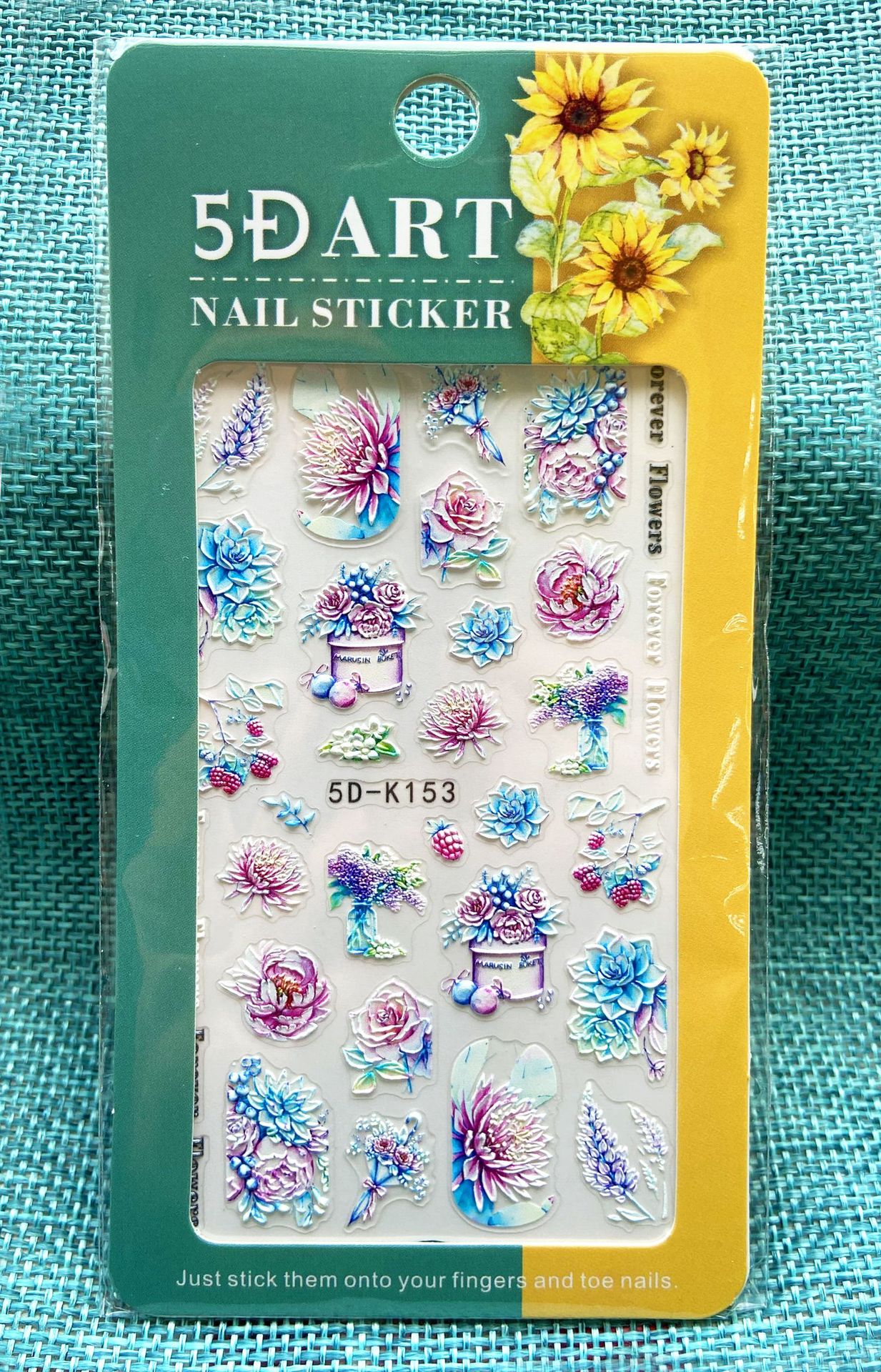 5D Embossed Nail Stickers - 5D-151 to 5D-160 - US Nail Supply LLC