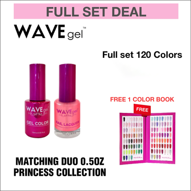 Wavegel Matching Duo 0.5oz - Princess Collection - Full set 120 Colors ...