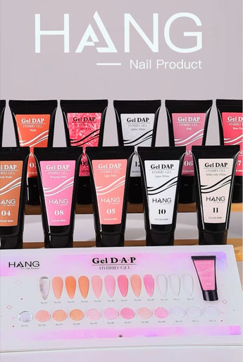 HANG Easy Tap Hybrid Gel UV/LED set 12 tube 60 mL new - US Nail Supply LLC