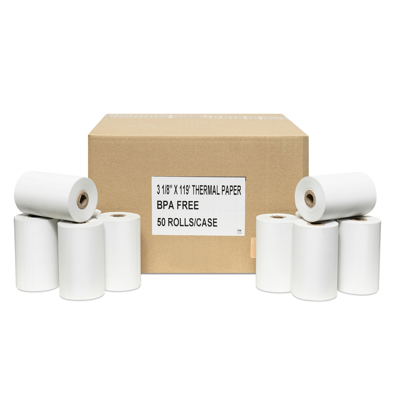 3 1/8" x 119' Thermal Paper (50 rolls/case)