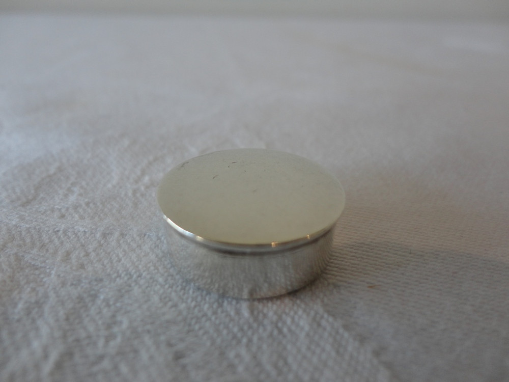 Antique Unmarked Silver Patch Box