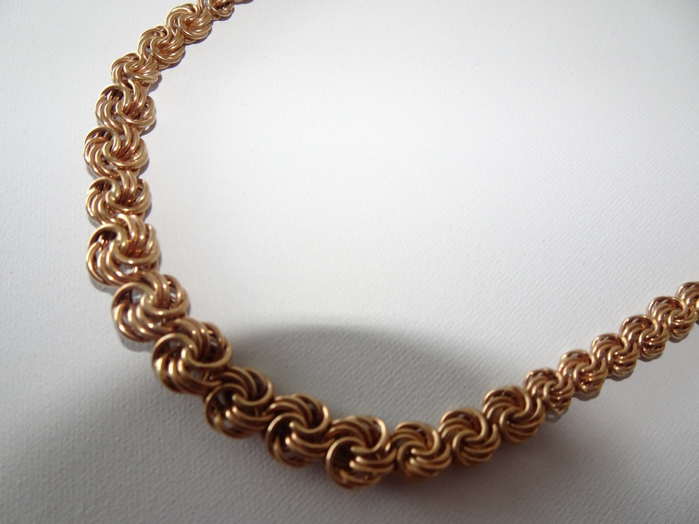 Vintage 9ct Gold Graduated Multi-Link Necklace