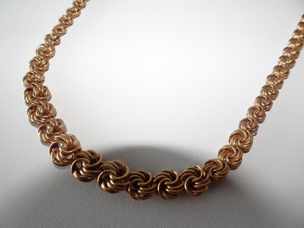 Vintage 9ct Gold Graduated Multi-Link Necklace