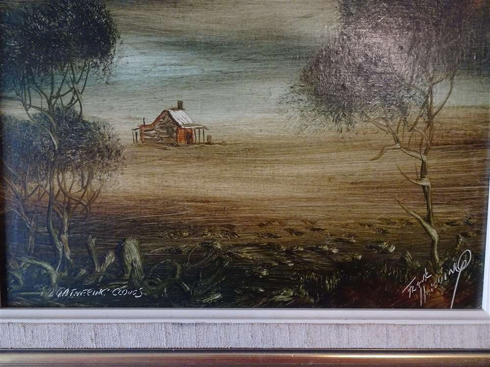 Frank Harding Australian Artist Oil Gathering Clouds | Marple Antiques