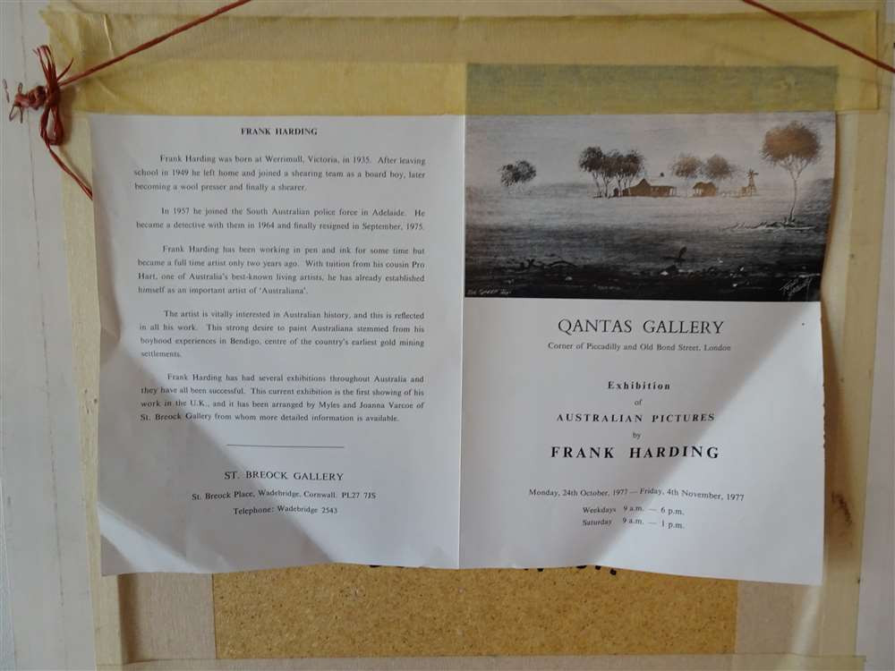 Frank Harding Australian Artist Oil Gathering Clouds | Marple Antiques