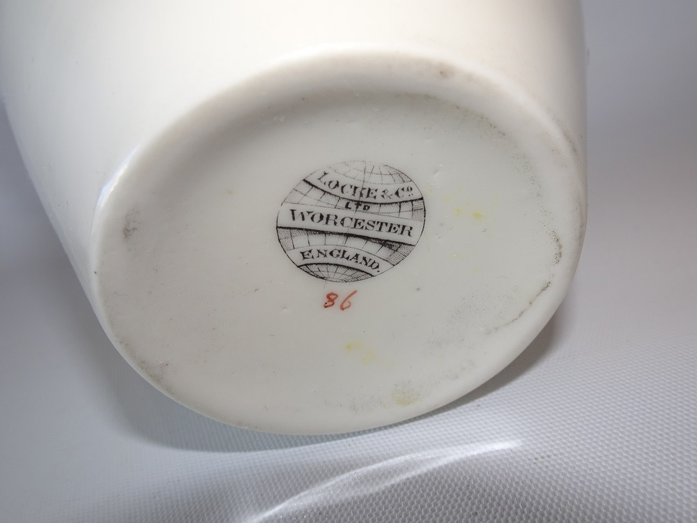 Rare Locke and Co Worcester Hand Painted Vase