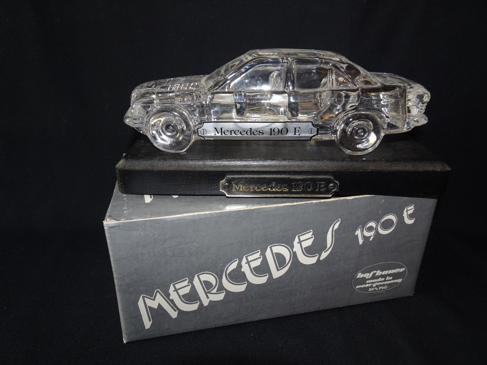 Vintage Hofbauer Crystal Mercedes 190E Car