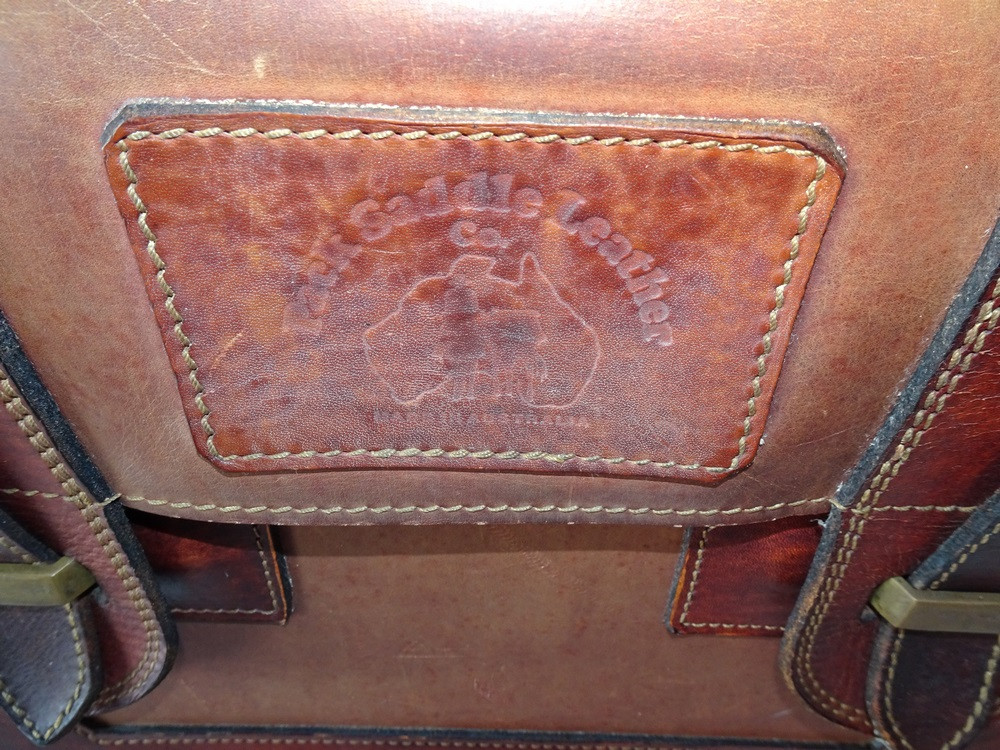 Vintage Pack Saddle Leather Co Briefcase