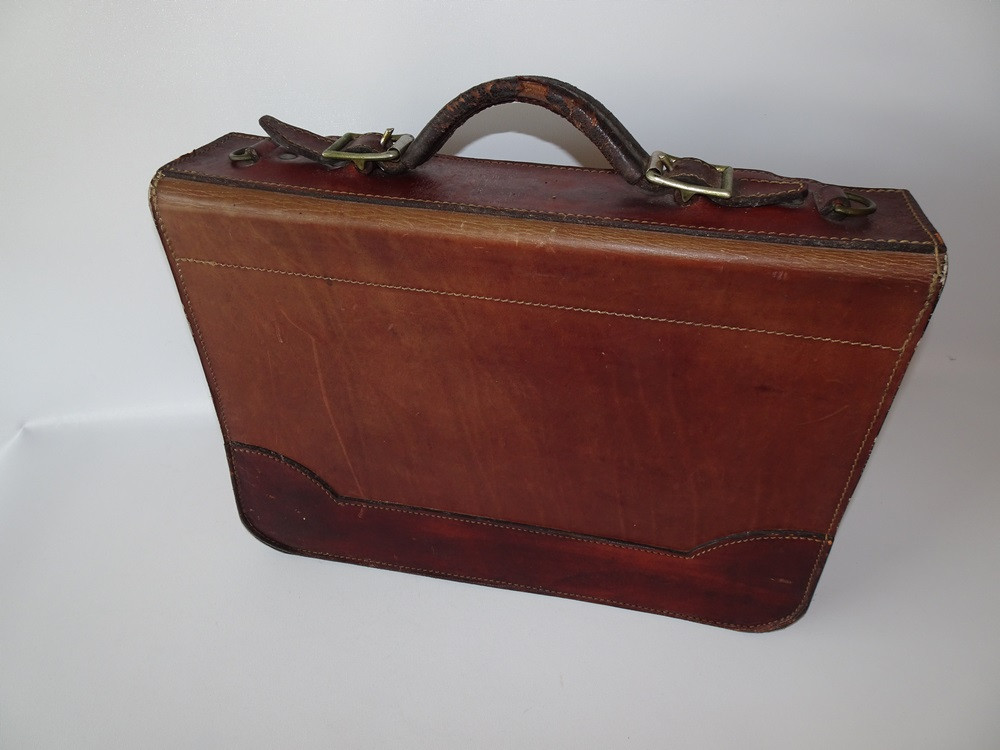 Vintage Pack Saddle Leather Co Briefcase