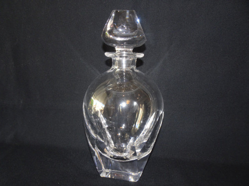 Rare Vintage Moser Art Deco Style Crystal Decanter