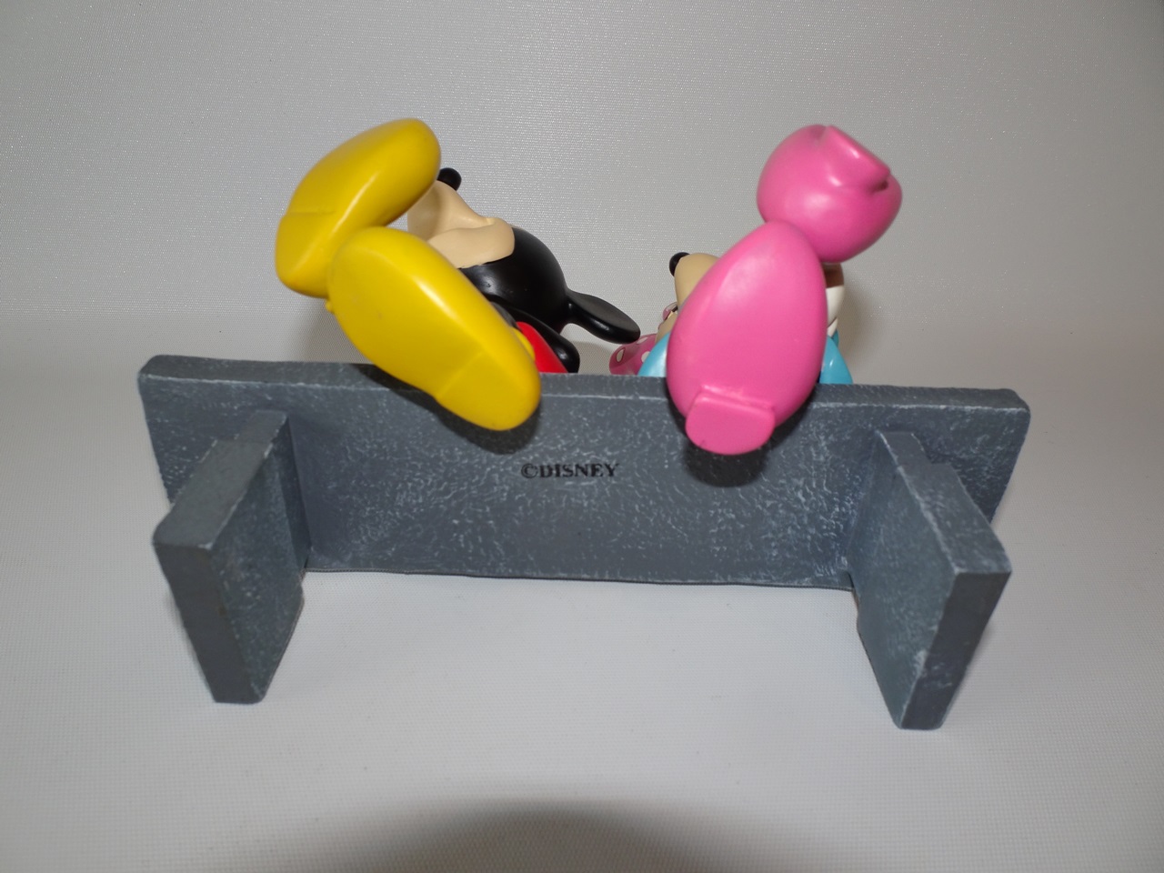 Disney Mickey and Minnie Mouse on Bench