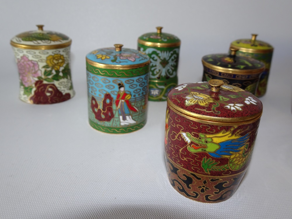 Gu Yi Zhai Zang Cloisonne Boxes
