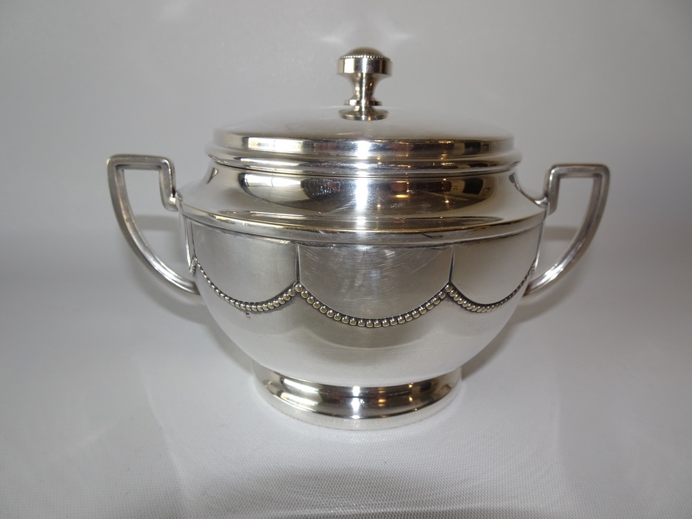 WMF Silver Plated Art Deco Lidded Bowl