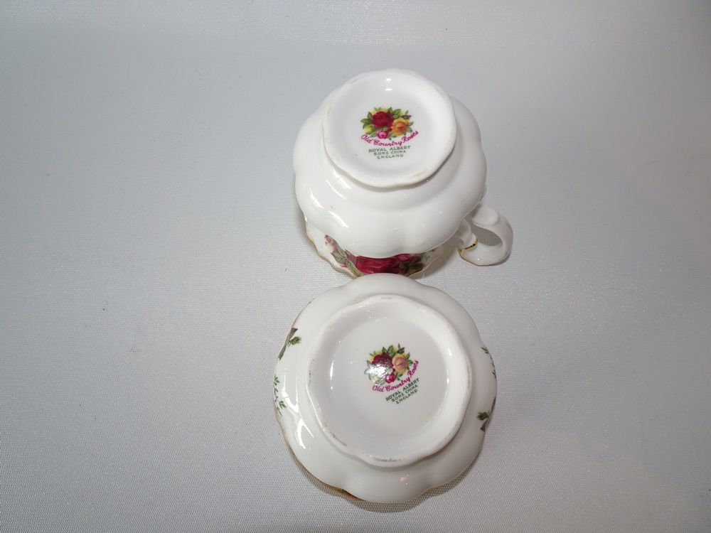 Royal Albert Old Country Roses Creamer and Sugar