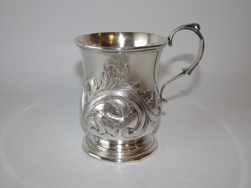 John Keith Sterling Silver Monogramed Decorative Mug