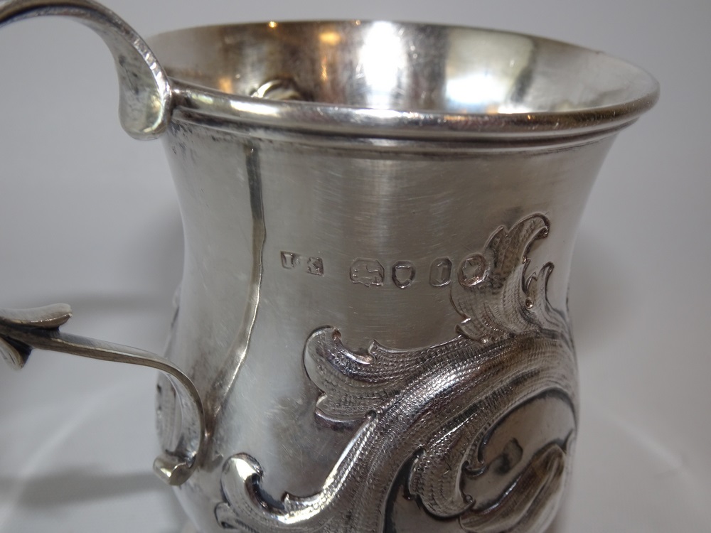 John Keith Sterling Silver Monogramed Decorative Mug