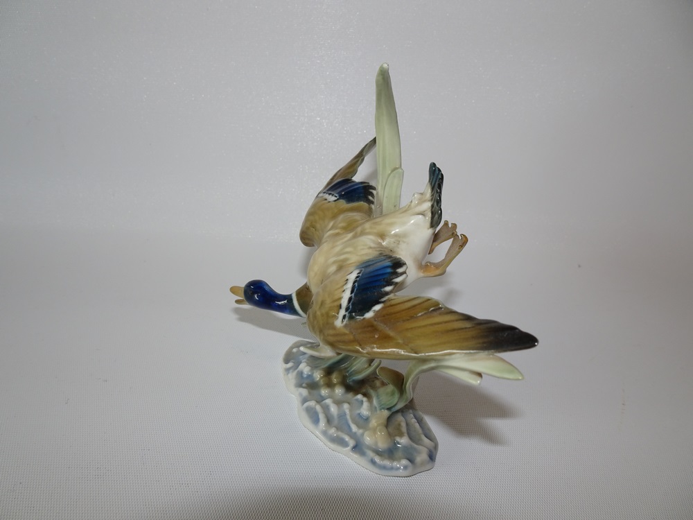 German Mallard Duck in Flight Hans Achtziger Hutschenreuther