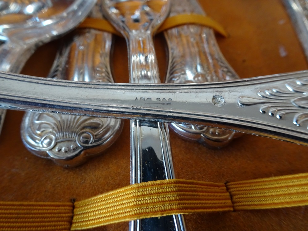 Vintage Italian Silver Plate Cutlery Set – ARG800 – 62 Pieces in ...