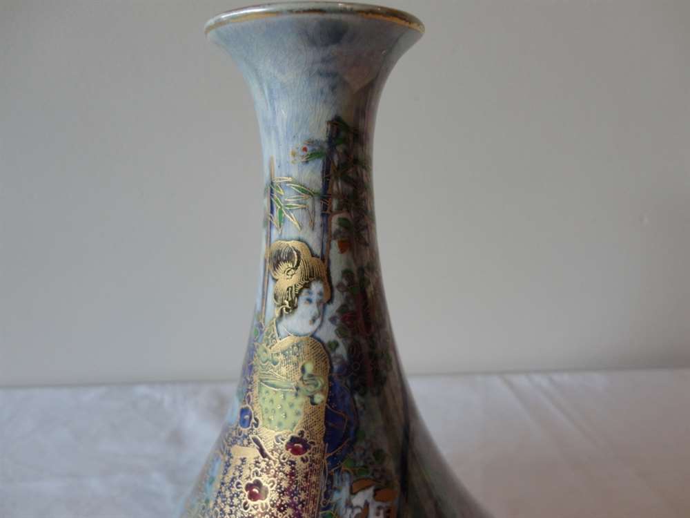Wilton Ware Vase by AG Harley Jones with Geisha | Marple Antiques