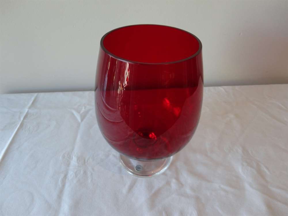 Reijmyre Swedish Ruby Glass Brandy Balloon Glass | Marple Antiques