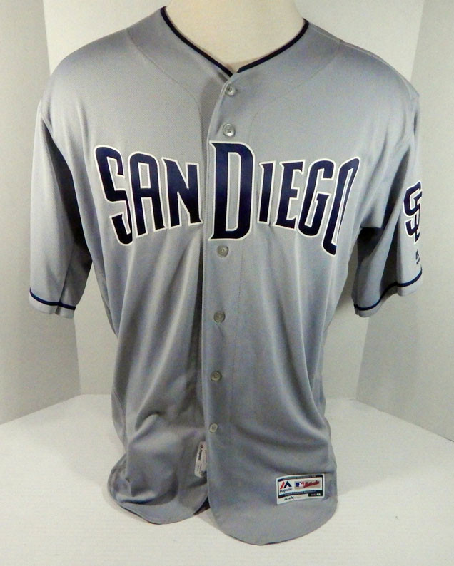2017 San Diego Padres Darren Balsley #36 Game Issued Grey Jersey SDP0866