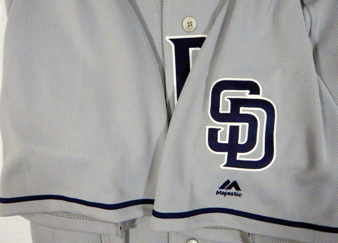 2017 San Diego Padres Darren Balsley #36 Game Issued Grey Jersey SDP0866
