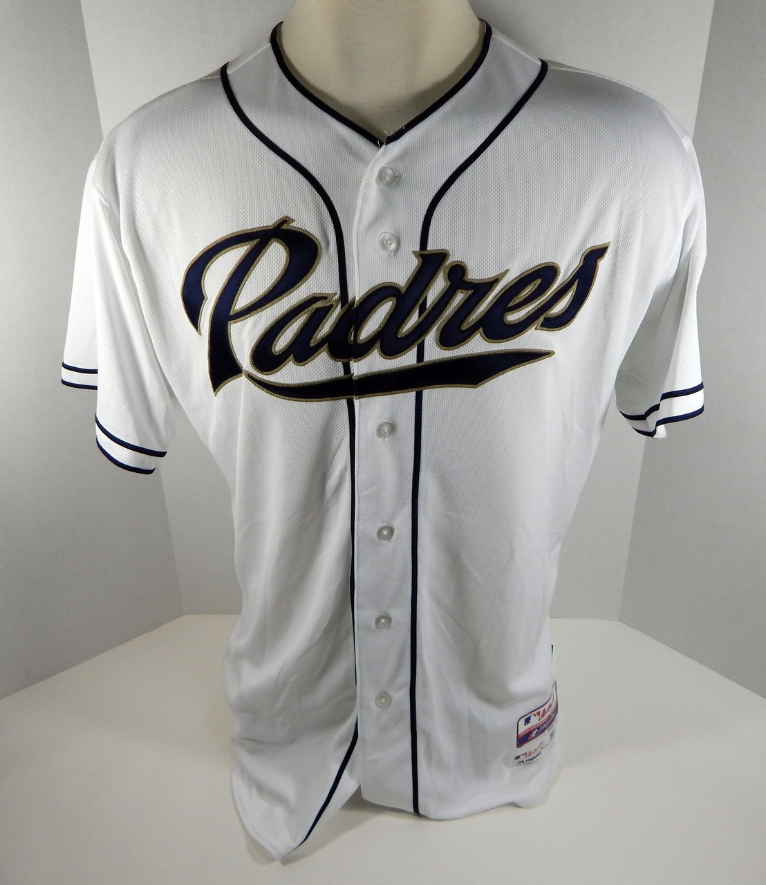 2015 San Diego Padres Justin Hatcher #80 Game Issued White Jersey SDP0356