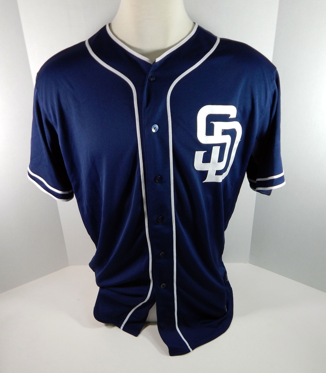 2015 San Diego Padres Justin Hatcher #80 Game Issued Navy Jersey