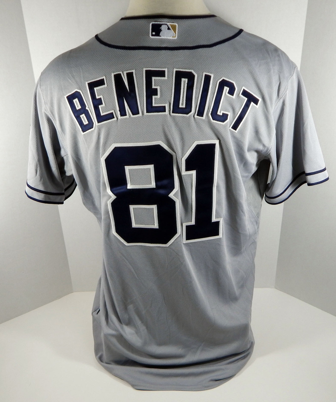 2013 San Diego Padres Griffin Benedict #81 Game Issued Grey Jersey