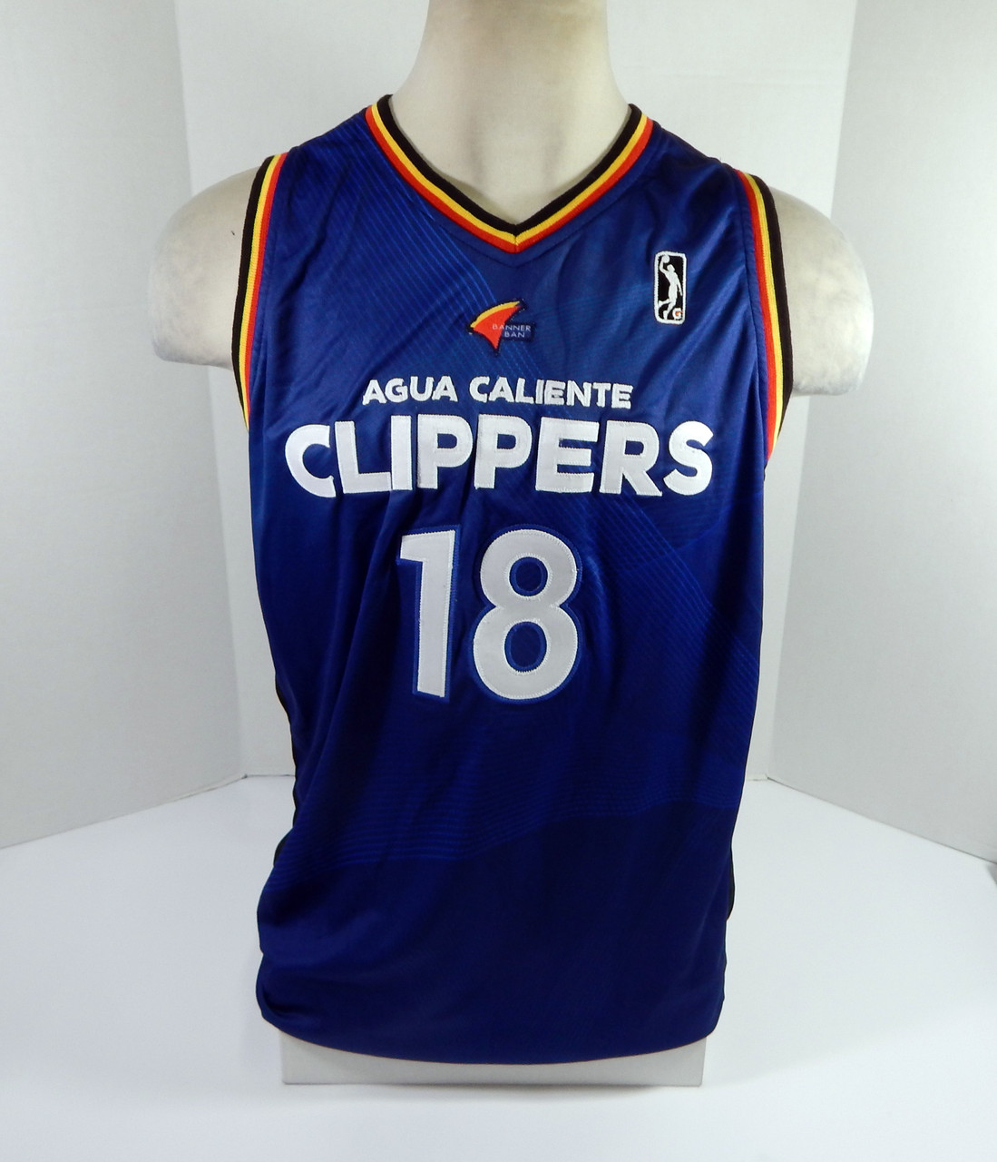 Ontario Agua Caliente Clippers #18 Game Issued Blue Jersey Shoes That ...