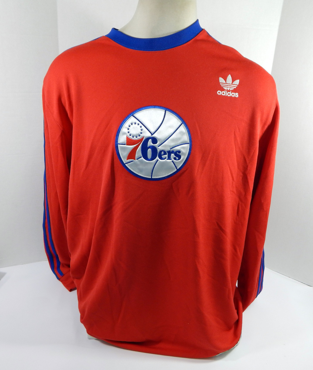 Philadelphia 76ers # Game Issued Red Warm Up Jersey XL 824