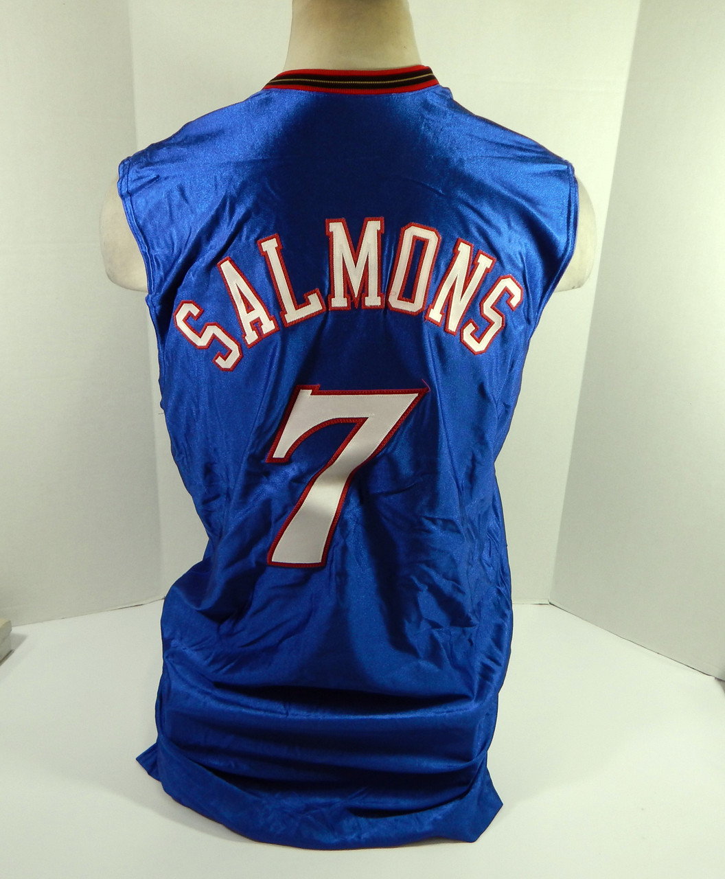 2002-03 Philadelphia 76ers John Salmons #7 Game Issued Blue Jersey 48 890