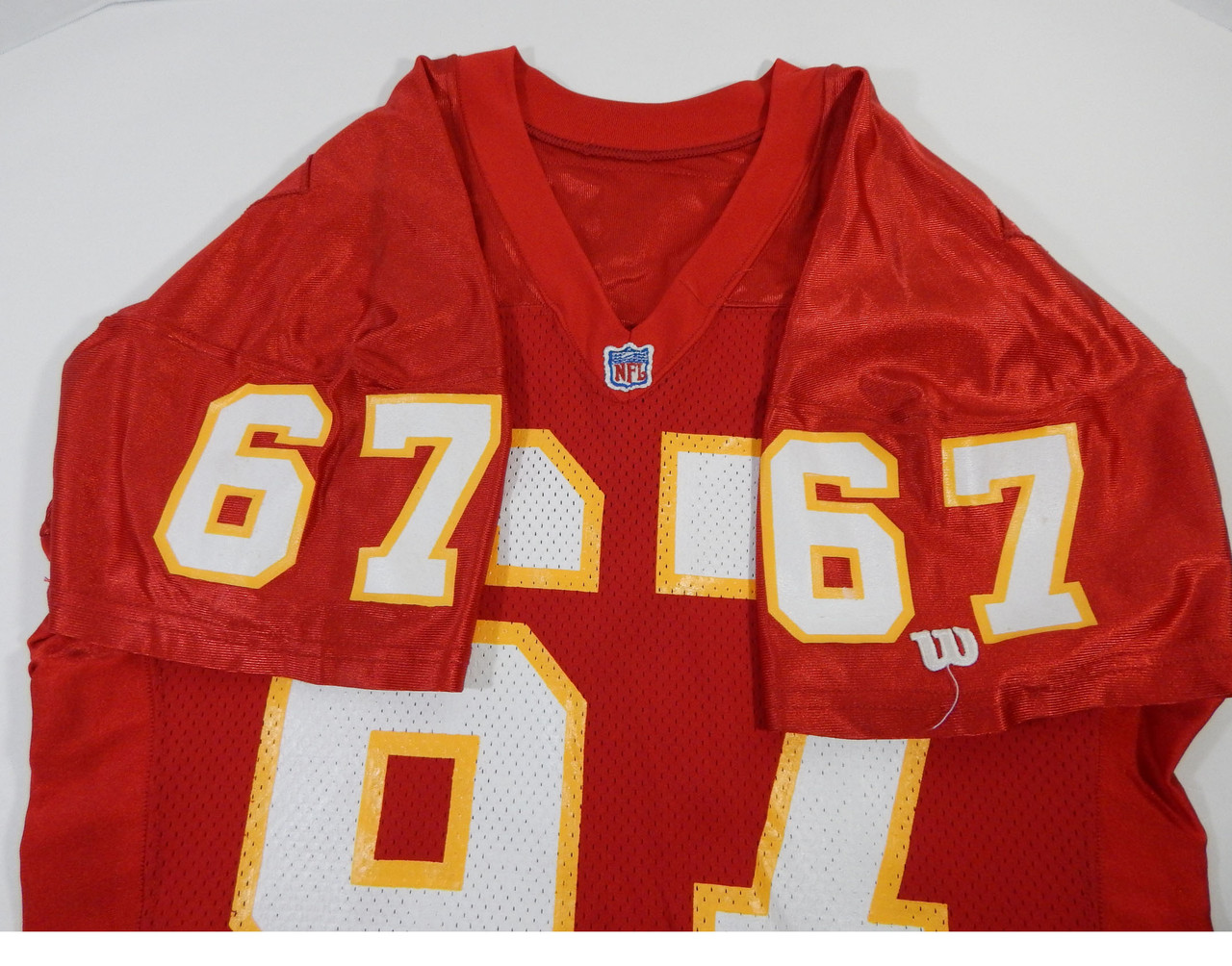 1992 Kansas City Chiefs #67 Game Issued Red Jersey DP17322