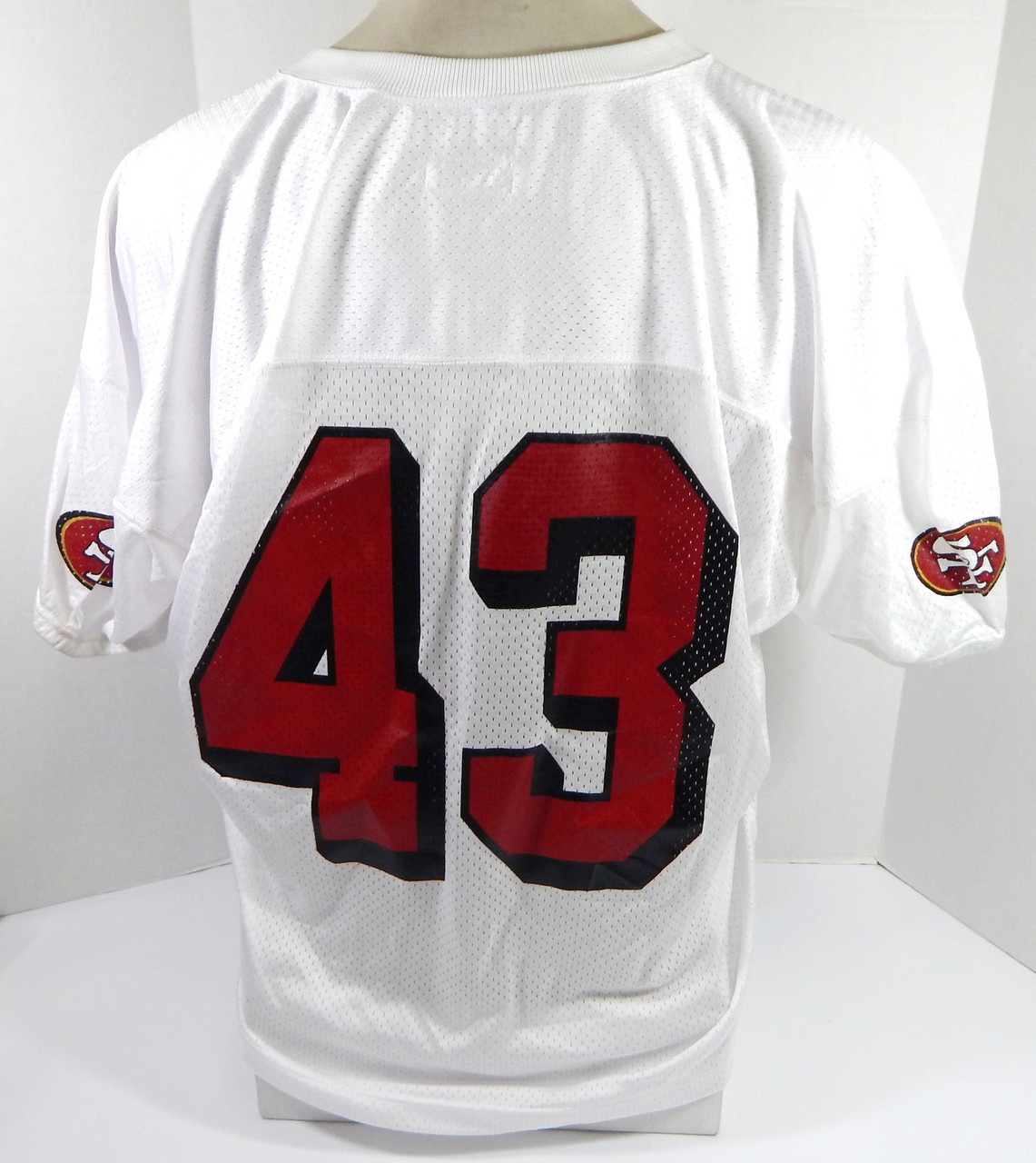 2002 San Francisco 49ers Duane Hawthorne #43 Game Issued White Pra ...