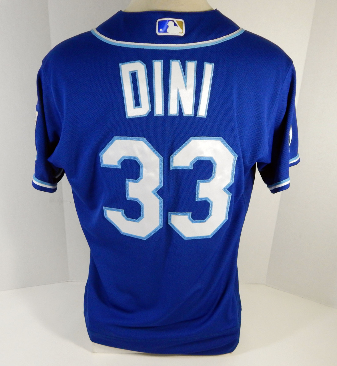 2020 Kansas City Royals Nick Dini #33 Game Issued Blue Jersey DG Patch ...