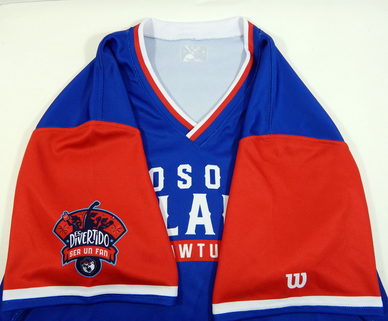 2020 Pawtucket PawSox Red Sox Blank Game Issued Blue Jersey Oso Polares ...