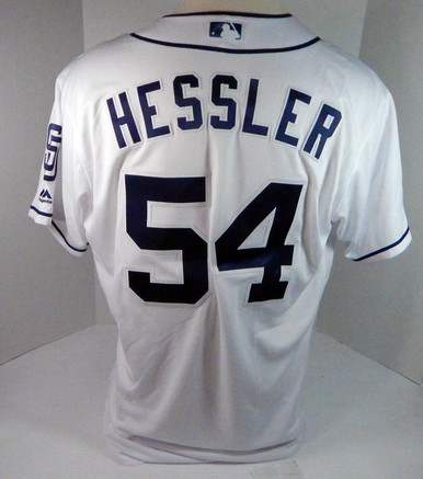 2017 San Diego Padres Keith Hessler #54 Game Issued White Jersey 126