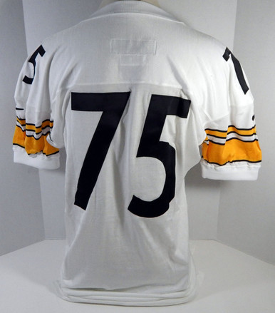 1998 Pittsburgh Steelers #75 Game Issued White Jersey 50 DP21328
