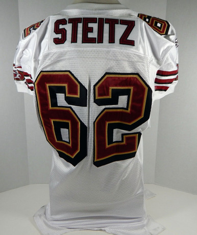 2007 San Francisco 49ers Nick Steitz #62 Game Issued White Jersey DP08196